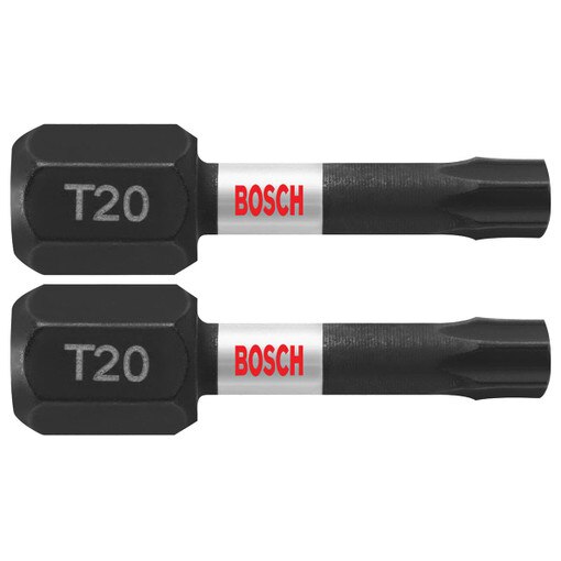Bosch ITT20102 2 pc. Impact Tough 1 In. Torx #20 Insert Bits