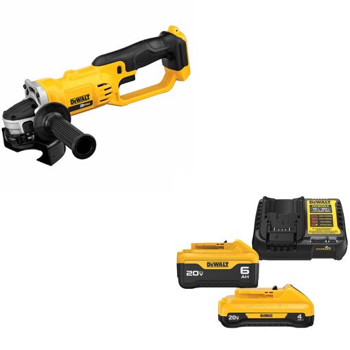 DeWalt DCG412B 20V MAX Cut-Off Tool W/ DCB2460C 20V MAX 4Ah/6Ah Starter Kit