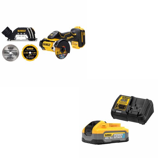 DeWalt DCS438B 20V MAX XR 3" Cut-Off Tool W/ DCBP520C 20V Max 5Ah ...