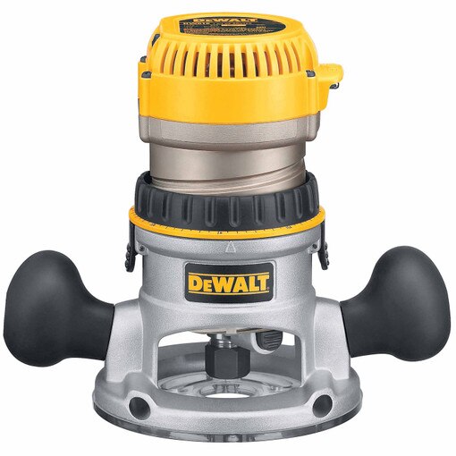DeWalt DW618 2-1/4 HP (maximum motor HP) EVS Fixed Base Router with ...