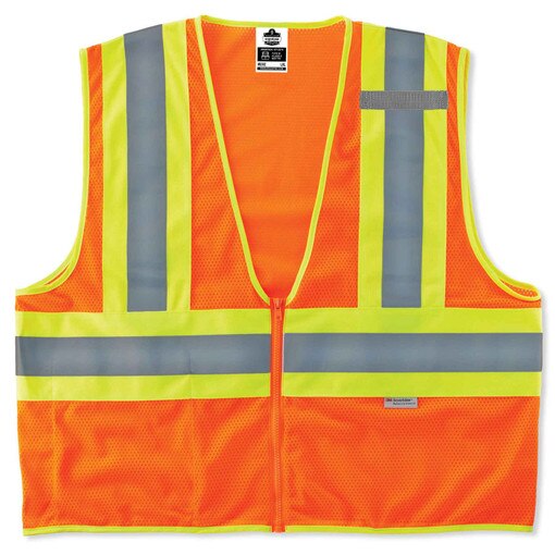 Ergodyne 21315 GloWear 8230Z Type R Class 2 Two-Tone Vest, Large/XL, HV ...
