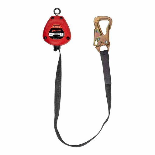 KStrong UFS359506 9 ft. Tie-back SRL with Hi-Abrasion Webbing, Dorsal ...