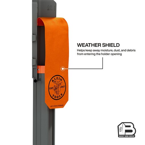 Klein BC515C Hot Stick Holder for Bucket Work Center Rail System, Fits ...