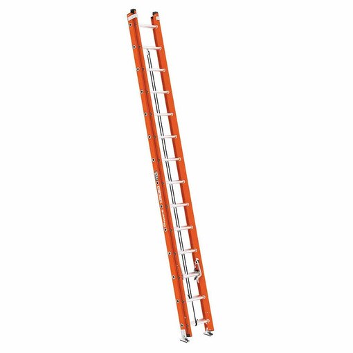 Metal Tech E-ELFB28T1A 28' Buildman Fiberglass Extension Ladder, Type ...