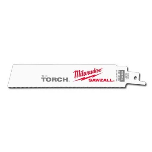 Milwaukee 48-00-5784 6" x 18TPI Super Sawzall Demolition Blade 5-Pack