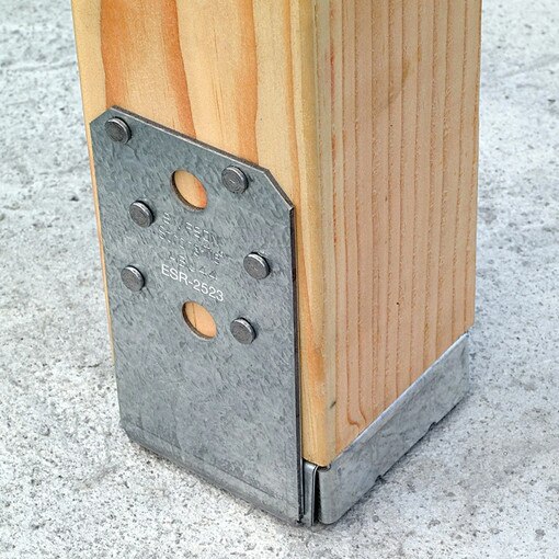Simpson Strong-Tie ABU44RZ Adjustable Post Base for Rough Cut 4x4 Lumber
