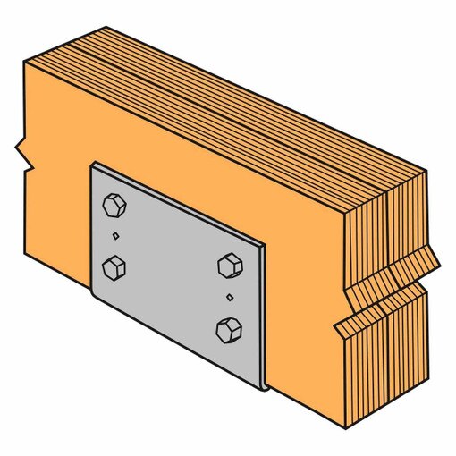 Simpson Strong-Tie CCO7 Heavy-Gauge Steel Column Cap for 7x Beams - No ...