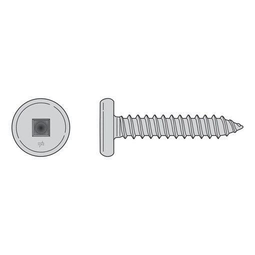 Simpson Strong-Tie F10T100PTM Pancake-Head Screw - 410 Stainless Steel ...
