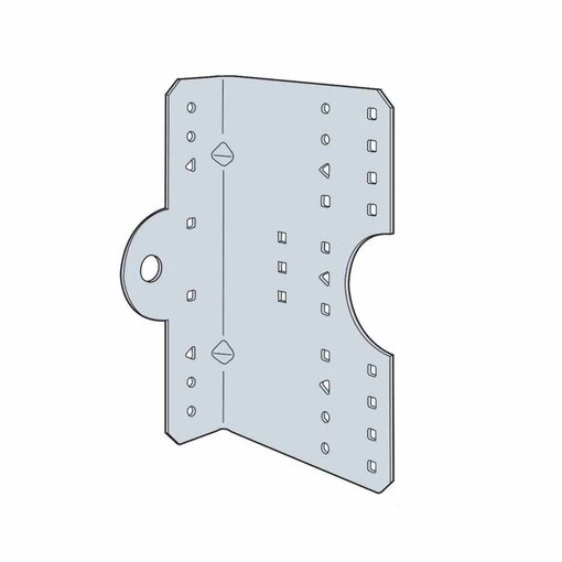 Simpson Strong-Tie LSSC6.25-R30 (6-1/4" x 16-Gauge) Galvanized Steel ...