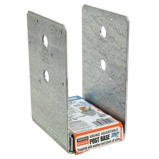 Simpson Strong-Tie ABU46RZ Adjustable Post Base for Rough Cut 4x6 ...