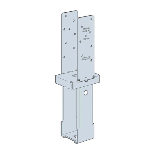 Simpson Strong-Tie CBSTQ46-SDS2HDG (8-11/16") Quick-Install Column Base ...