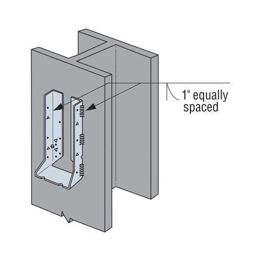 Simpson Strong-Tie HUC410SS (8-3/8") 14Ga Heavy Concealed-Flange Face ...