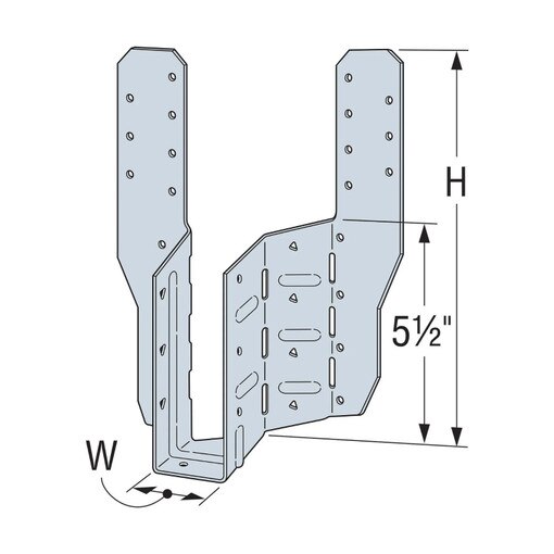 Simpson Strong-Tie THASR29 (2x9) Adjustable Truss Hanger, Skewed Right