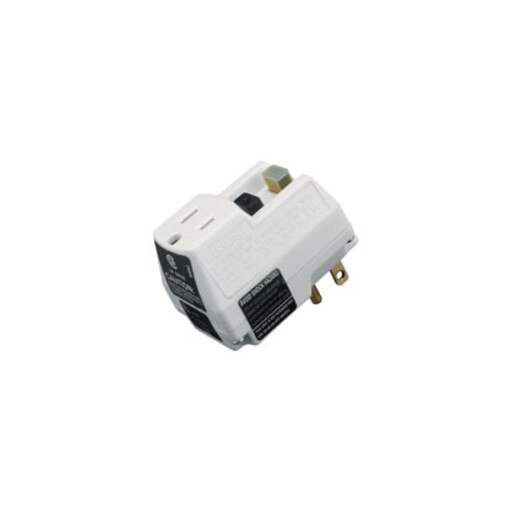 Southwire 14650006-6 120V/15A Single Outlet Right Angle Adapter, White ...
