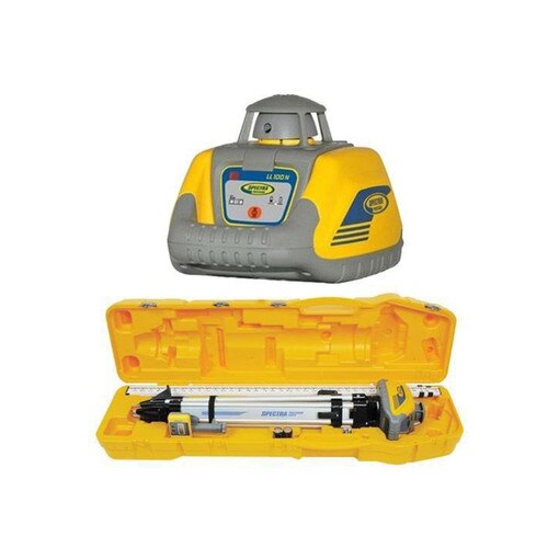 Spectra LL100N-2 LL100N Self Leveling Rotary Laser with HR320 Receiver ...