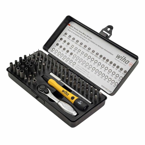 Wiha 75965 65 Piece System 4 ESD Safe Master Technician's Ratchet and ...