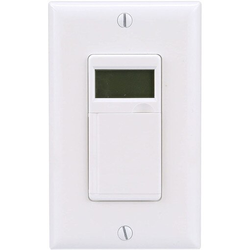 Woods 59020WD In-Wall Digital 7-Day Programmable Timer with No Neutral ...